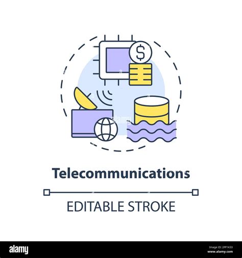 Telecommunications Concept Icon Stock Vector Image And Art Alamy