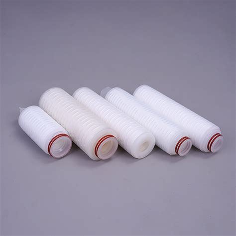 10 20 Inch 01 Micron Ptfe Hydrophobic Pleated Filter Cartridge For
