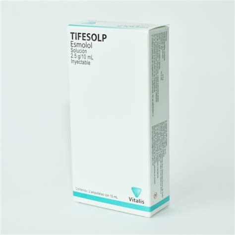 Tifesolp Esmolol 2 5g 10ml Solución Inyectable