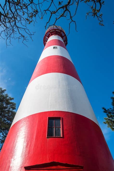 Lighthouse In The Daytime On The Black Sea Georgia Poti Red An Stock