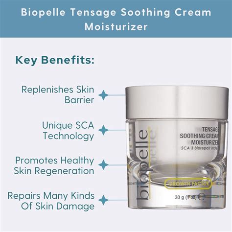 Biopelle Tensage Soothing Cream Moisturizer Skin Type Solutions