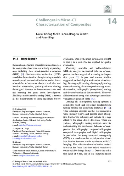 Pdf Micro Computed Tomography Micro Ct In Medicine And Engineering