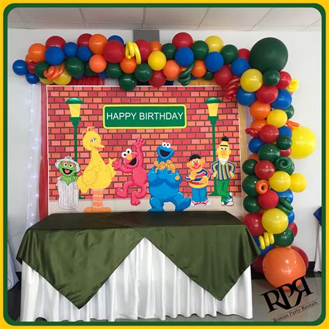 Sesame Street Balloon Garland Sesame Street Birthday Seaseme Street