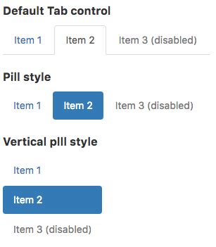 Tabs Bootstrap NSB App Studio Tabs Bootstrap NSB App Studio