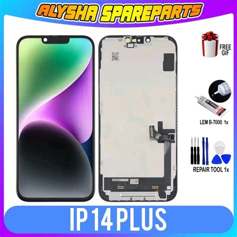 Original Compatible Ip 14 Plus Fulset Lcd Shopee Malaysia