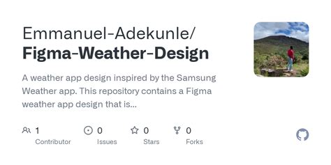 GitHub Emmanuel Adekunle Figma Weather Design A Weather App Design Inspired By The Samsung