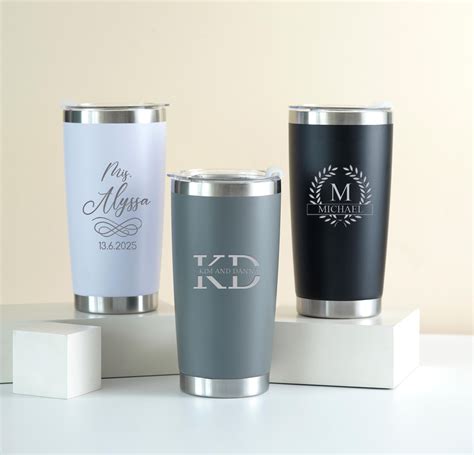 Personalized Engraved 20oz Tumbler Add Your Logo Laser Tumbler