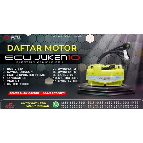 Jual Juken 10 Electric Vehicle Ecu Controller Motor Listrik Brt