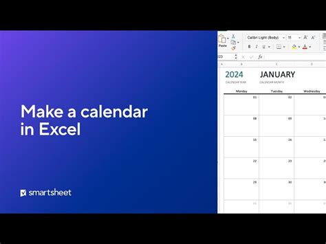 Free Excel Calendar Template