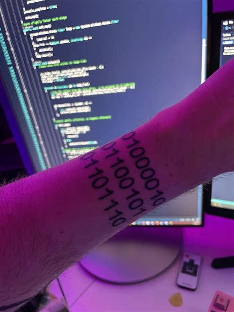 My Name Ben In Binary Rnerdtattoos