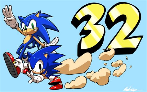 Sonic 32nd Anniversary By Kolsan On Newgrounds