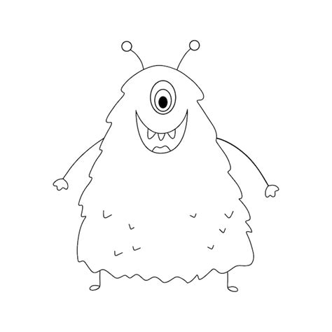 Divertenti Mostri Alieni O Animali Fantastici Per Libri Da Colorare