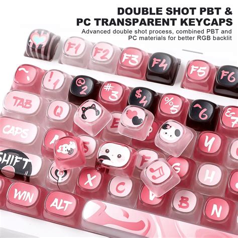 Yunzii Pudding Band Moa Profile Keycap Set Yunzii Keyboard