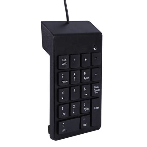 numeric keypad number 18 keys pad keyboard with retractable usb cable for laptop wish