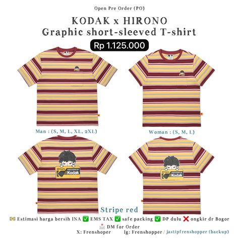Open Order Po Kodak X Hirono Popmart Kodachrome 1125k Stripe Red Beige