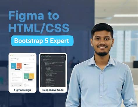 Convert Figma To Responsive Html Css Bootstrap By Codebyrafi Fiverr