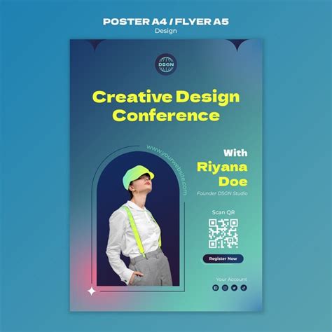 Free Psd Gradient Design Template