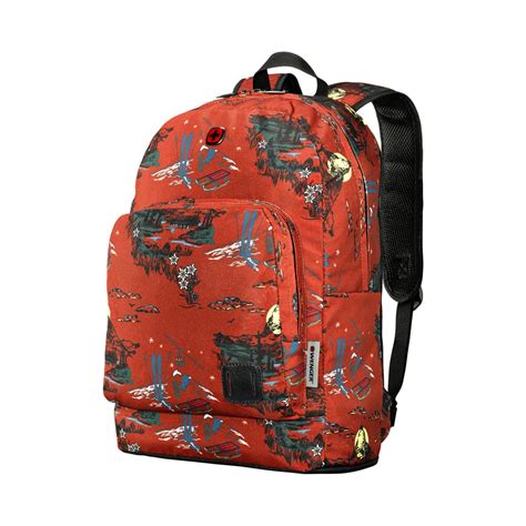Рюкзак Wenger Crango 16'', оранжевый с рисунком, 31x17x46 см, 24 л ...