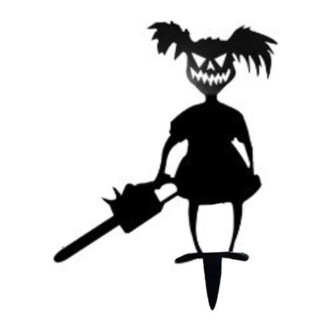 Weirdly Inserted Garden Decoration Card Little Witch Metal Crafts Sign Road Cardboard Cutout