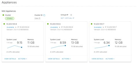 Deploying The Second And Third Nsx T Manager Nodes And Form An Nsx T