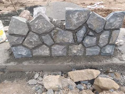 Grey Matte Stone Wall Cladding Designing Service Thickness 8 Mm At ₹ 250 Sq Ft In Pune