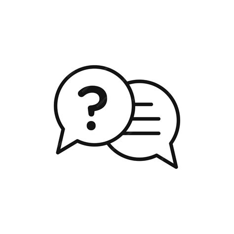 Comment Question Icon Set Faq Vector Symbol Question And Answer