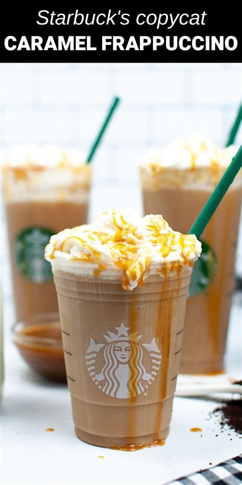 Starbucks Caramel Frappuccino Recipe Blended Frappe Starbucks