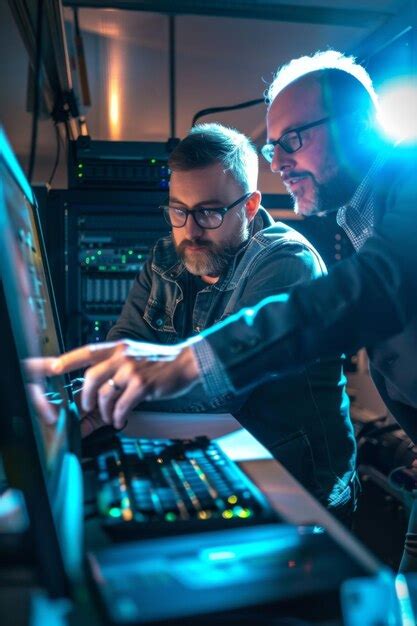 Premium Photo Cloud Computing Experts At Work