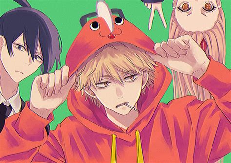 Chainsaw Man In Mha Chainsawman Trio Denji Power Aki Fanart Csm Fanart