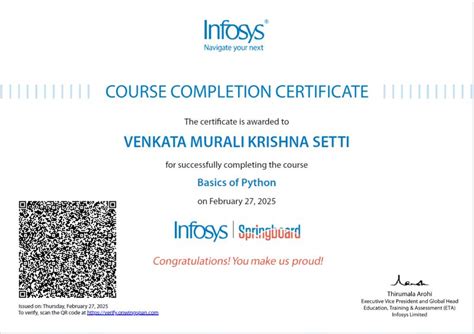 Python Learning Programming Certification Infosysspringboard