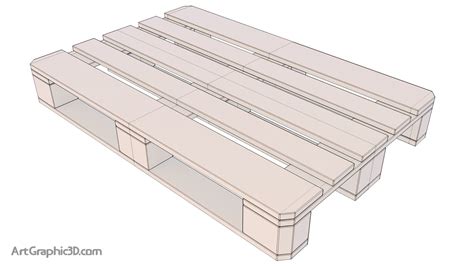 Wooden Pallet 3d Model Download