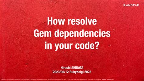 How Resolve Gem Dependencies In Your Code Pdf