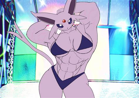 Buff Espeon By Musclefoxie89 On Deviantart