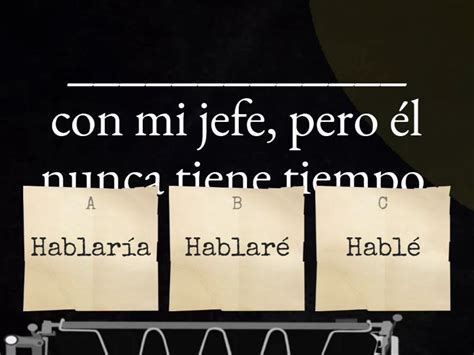 Condicional Simple Quiz