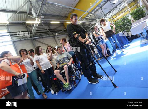 Re Walker Logistics Demonstrates The Medical Exoskeleton Which Is Used