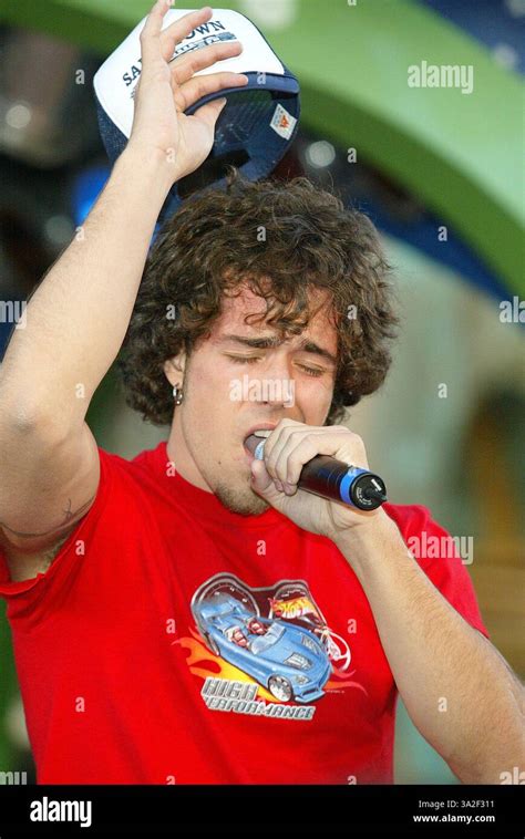 April 25 2003 Anaheim Ca Usa Singer Jonas Persch Of Lmnt Performing At Disneys Spring