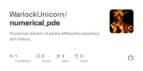 Github Warlockunicornnumericalpde Numerical Solution Of Partial