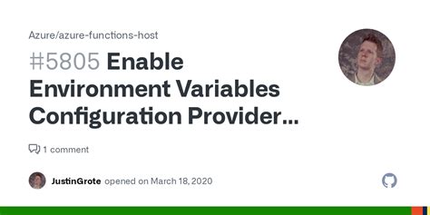 Enable Environment Variables Configuration Provider For Hostjson · Issue 5805 · Azureazure
