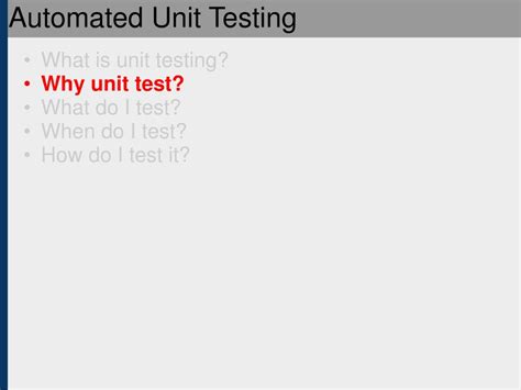 PPT Automated Unit Testing PowerPoint Presentation Free Download ID 4590023