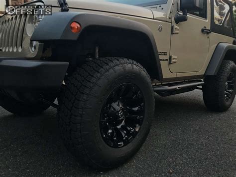 2017 Jeep Wrangler With 17x9 12 Fuel Vapor And 285 70r17 Nitto Terra