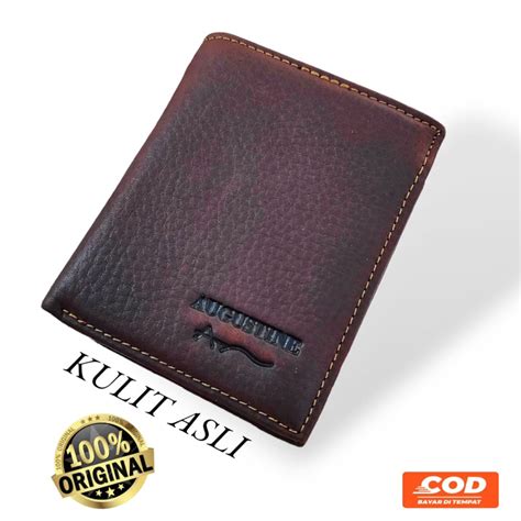 Jual Dompet Lipat Berdiri Kulit Sapi Basah Asli Shopee Indonesia