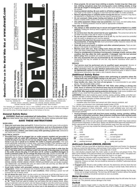 Instructivo Taladro Dewalt Pdf Science Engineering
