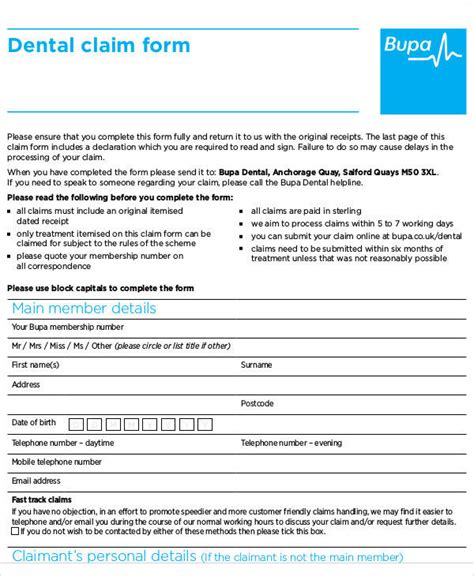 Ada Claim Form Fillable And Printable Pdf Jktbl