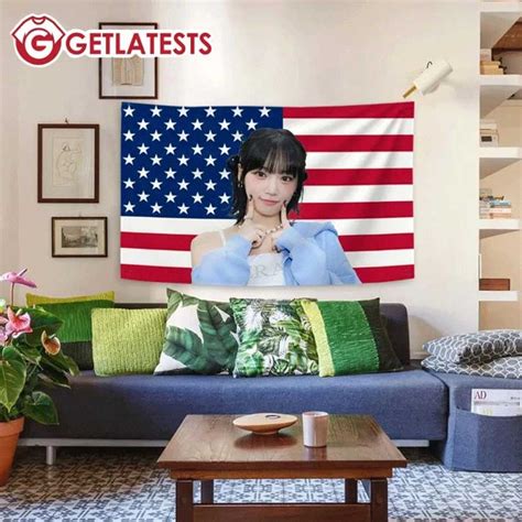 Kim Chae Won American Flag Kpop Flag