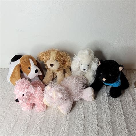 Webkins Toys Webkins Stuffed Animals Lot Basset Hound Poodles Cat