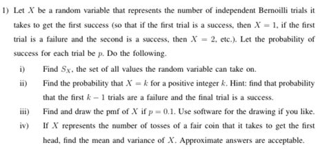 Solved Let X Be A Random Variable That Represents The Chegg