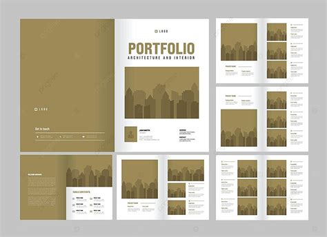Template Portofolio Serbaguna Untuk Desain Interior Arsitektur Dan Tata