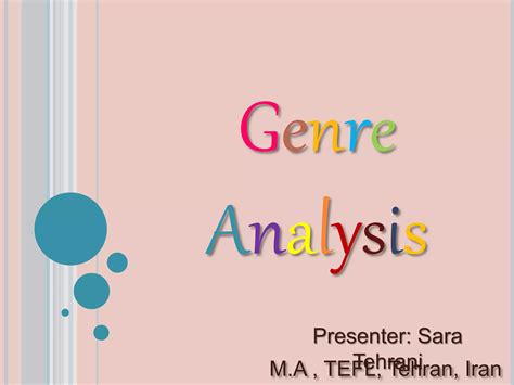 Genre Analysis Pptx