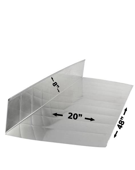 20×8 Rectangular Sheet Metal Ducting 4ft Long Hvac Shop