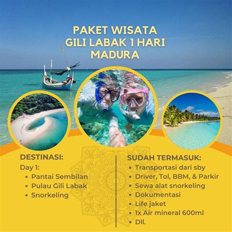 Paket Wisata Gili Labak 1 Hari Madura Joglo Wisata